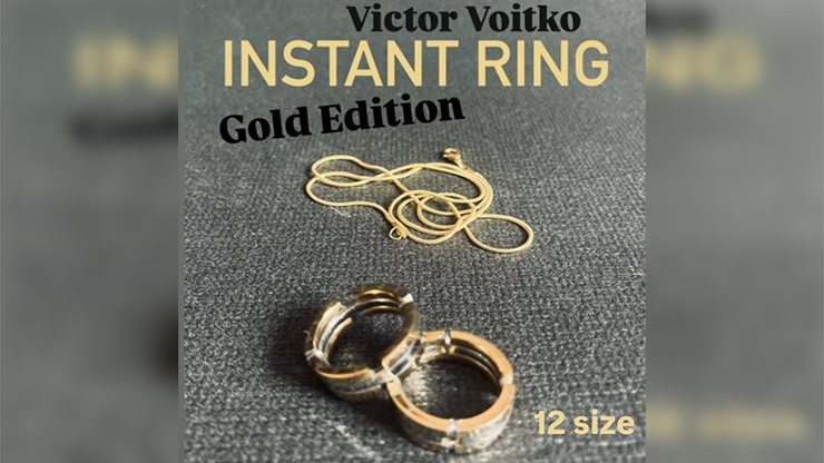 Instant Ring (silver/gold, Size 12) by Viktor Voitko – Stevens Magic Emporium