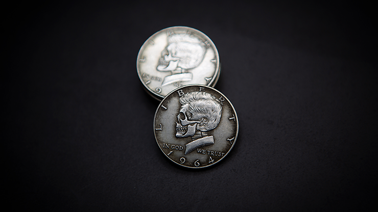 KENNEDY SKULL HEAD COIN by Men Zi Magic – Stevens Magic Emporium