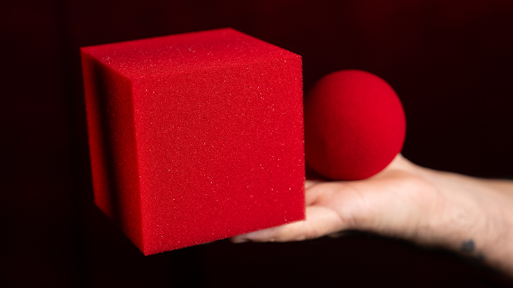 Magic Sponge Ball to Square JUMBO RED by Murphy';s Magic – Stevens ...