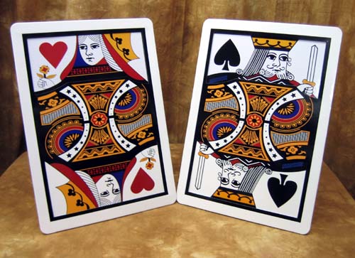 Jumbo King to Queen - 2 Cards – Stevens Magic Emporium