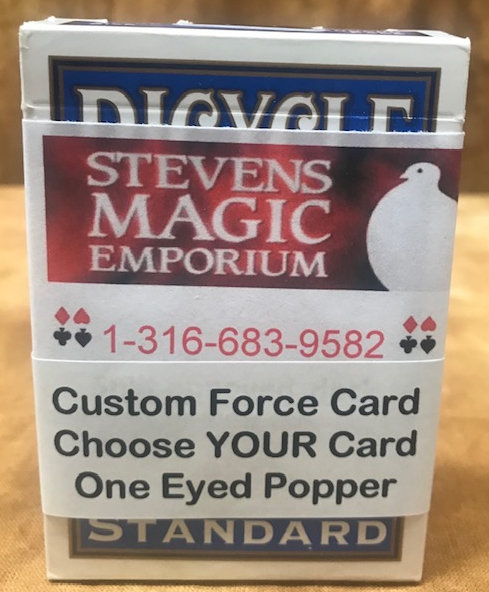 Custom Force Card - One Eye Popper Decks - Blue Back - Private Label ...