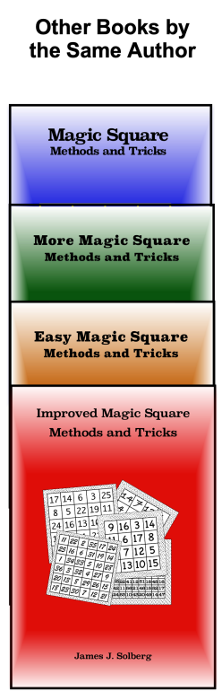 Advanced Magic Square Methods and Tricks - Solberg - Book – Stevens ...